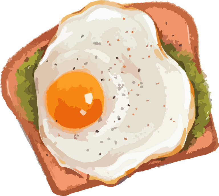 free egg sandwich food art vector vector 245803