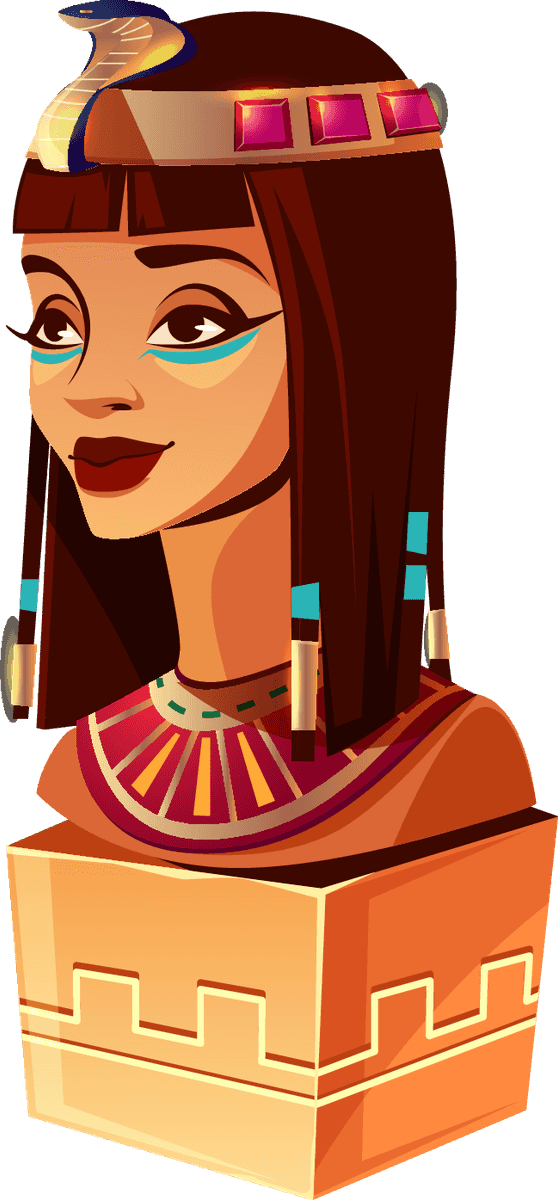 free egyptian queen statue egyptian cartoon vector 911687