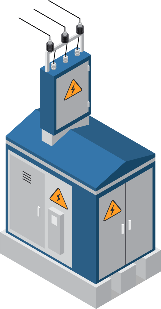 free electricity isometric icons with cable vector 231187