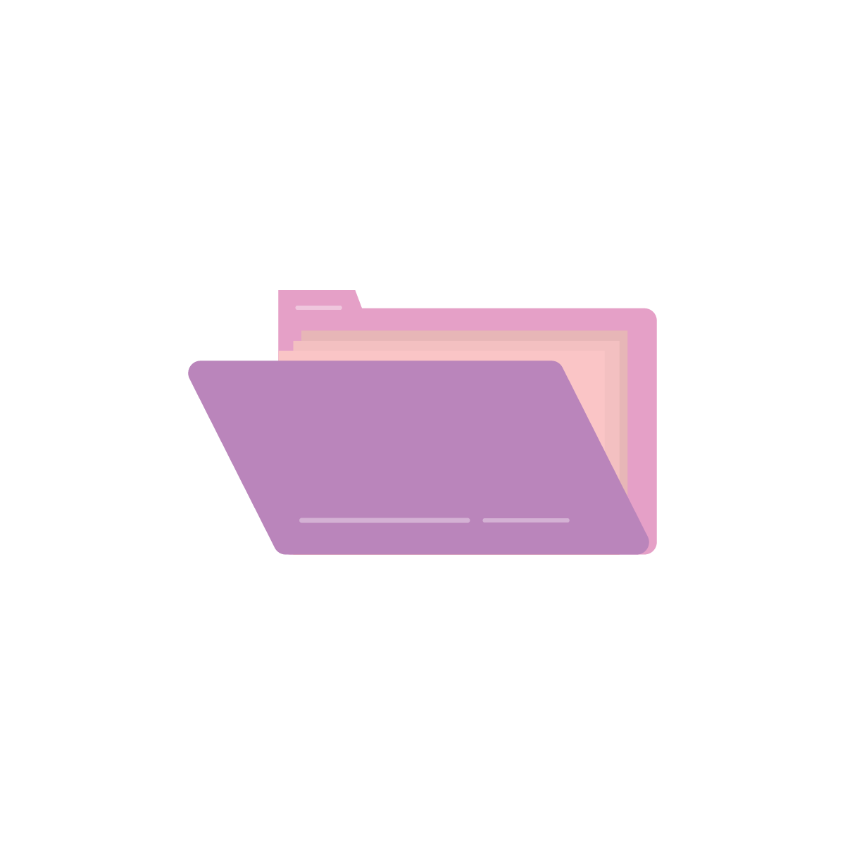 elegant file folder icon for data management