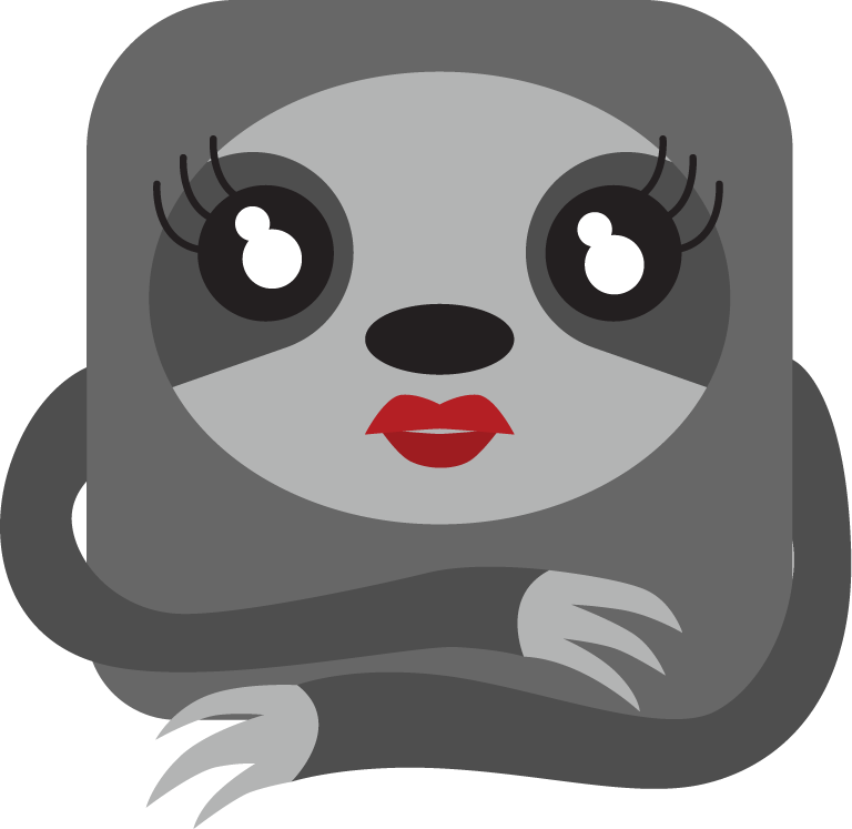 free face folivora sloth faces cartoon v... | Magipik Free Vector