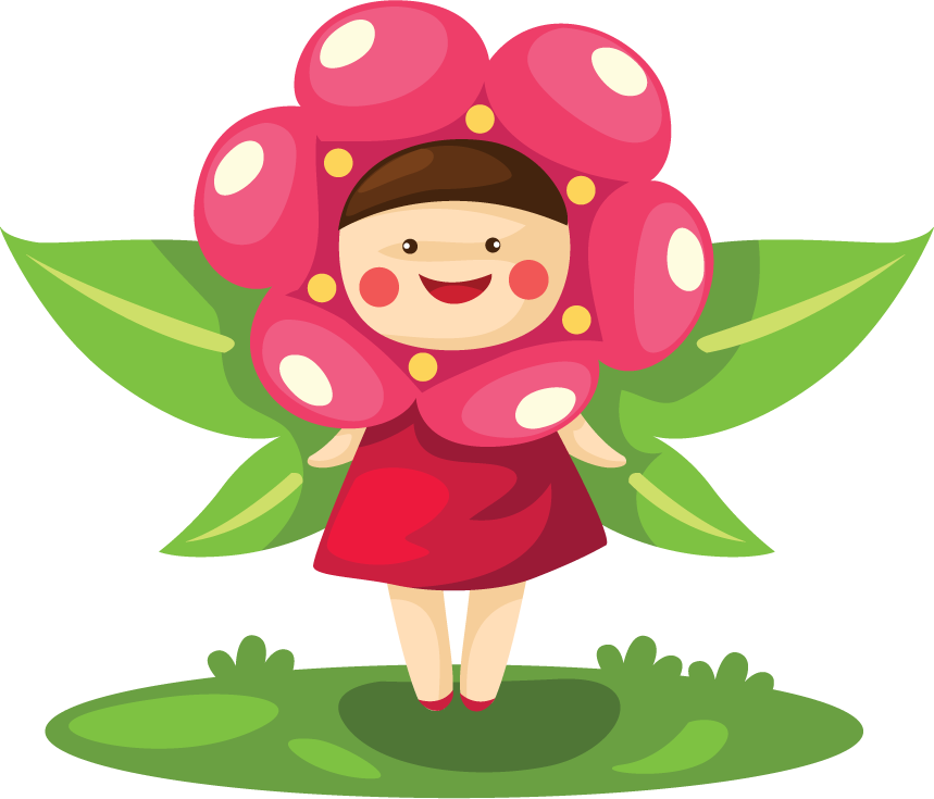 free fairy flower cartoon images of chil... | Magipik Free Vector