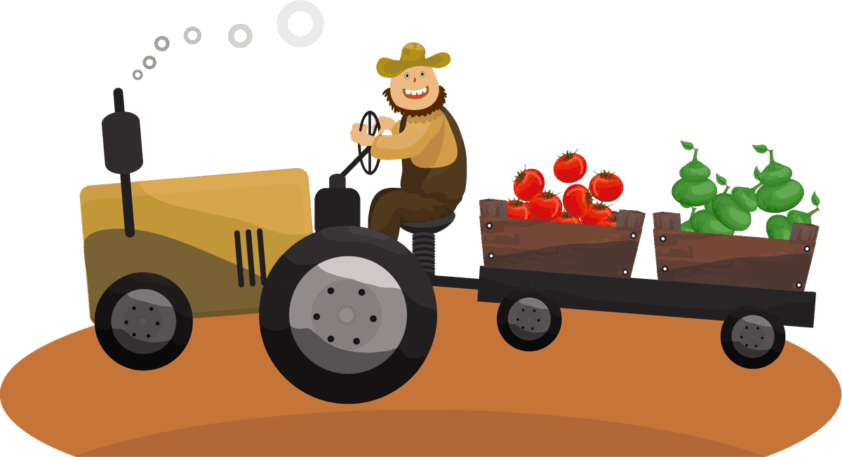 free farming icons colored cartoon sketch vector 93025