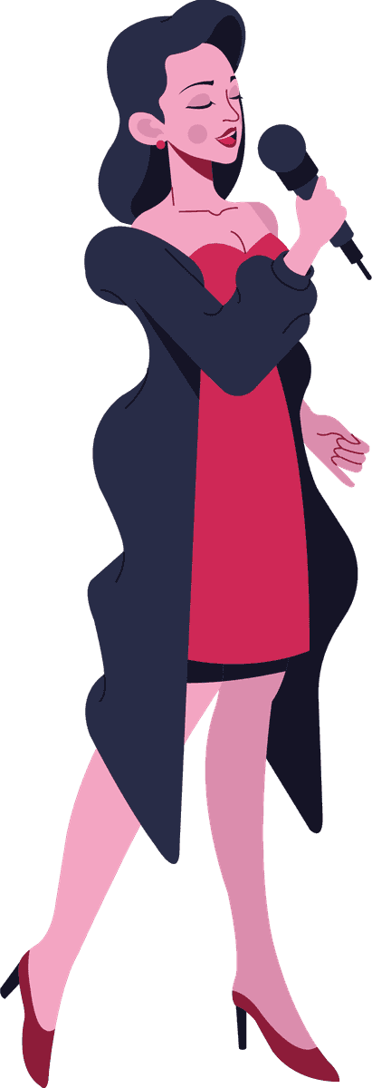 free female singer female singers icons ... | Magipik Free Vector