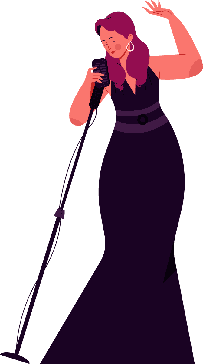 free female singer female singers icons vector 119153