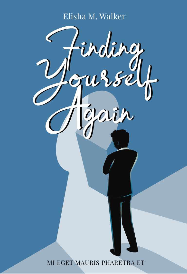 free finding yourself again book cover v... | Magipik Free Vector