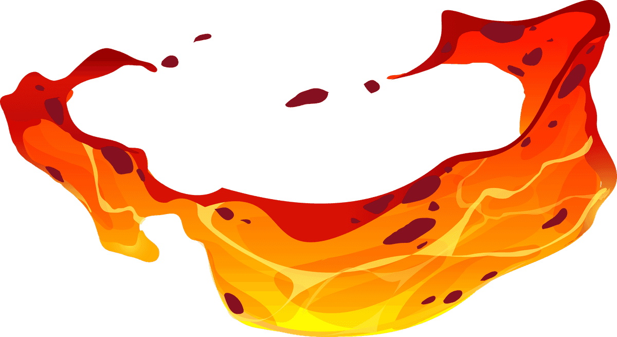 fire cartoon lava splashes collection for dynamic backgrounds and ...