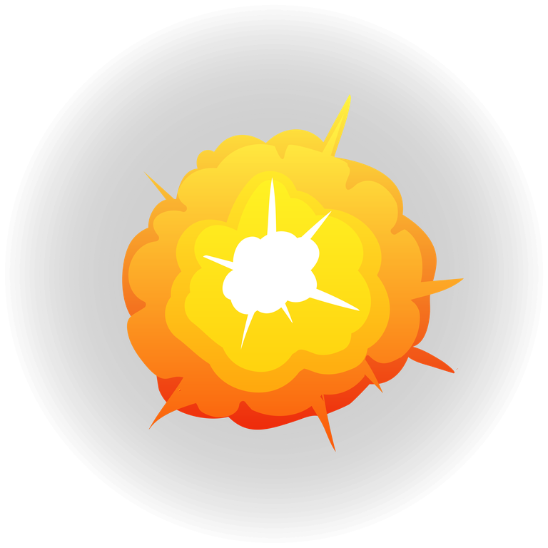 free fire explosion cartoon explosion vector 432115