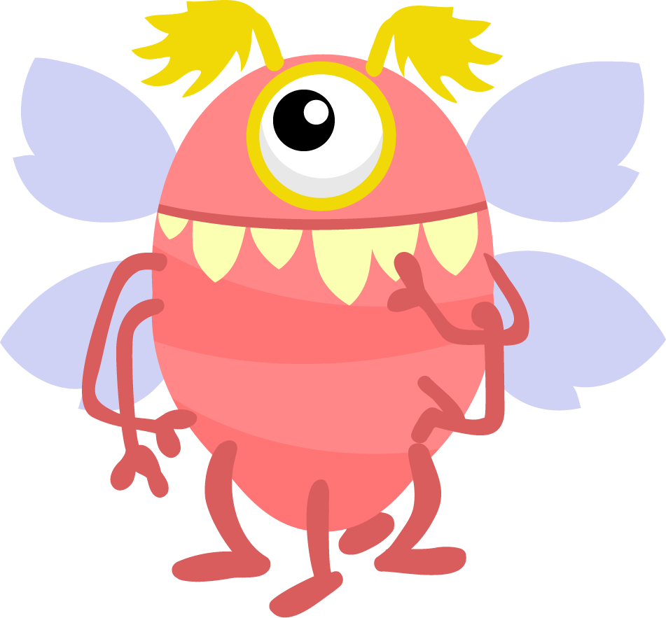 free flying cartoon monsters set for kid... | Magipik Free Vector