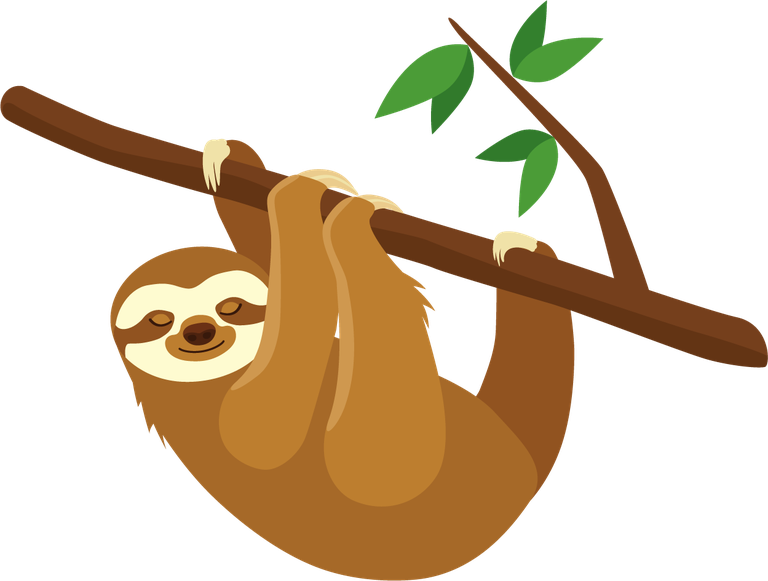 free folivora sloth with different emoti... | Magipik Free Vector