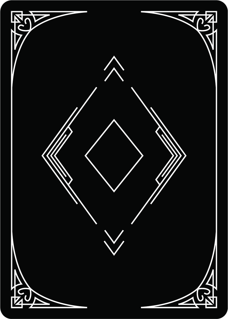 free playing card back vector with elegant lines and geometric shapes ...