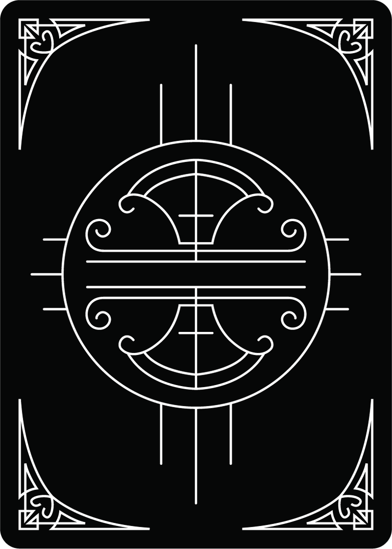free playing card back vector with intricate lines and elegant ...
