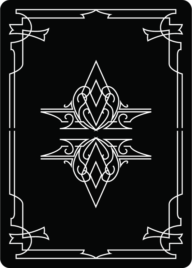 elegant free playing card back vector fo... | Magipik Free Vector