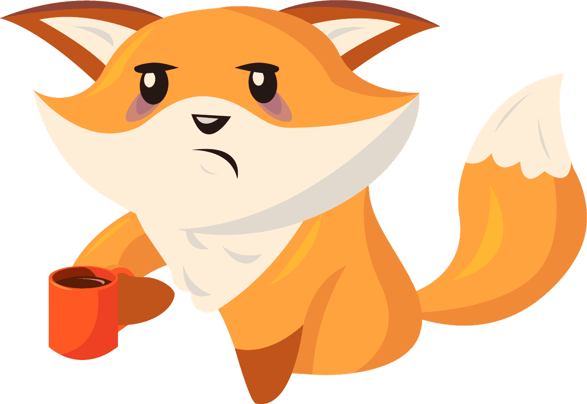 free funny cartoon red fox with set various vector 461639