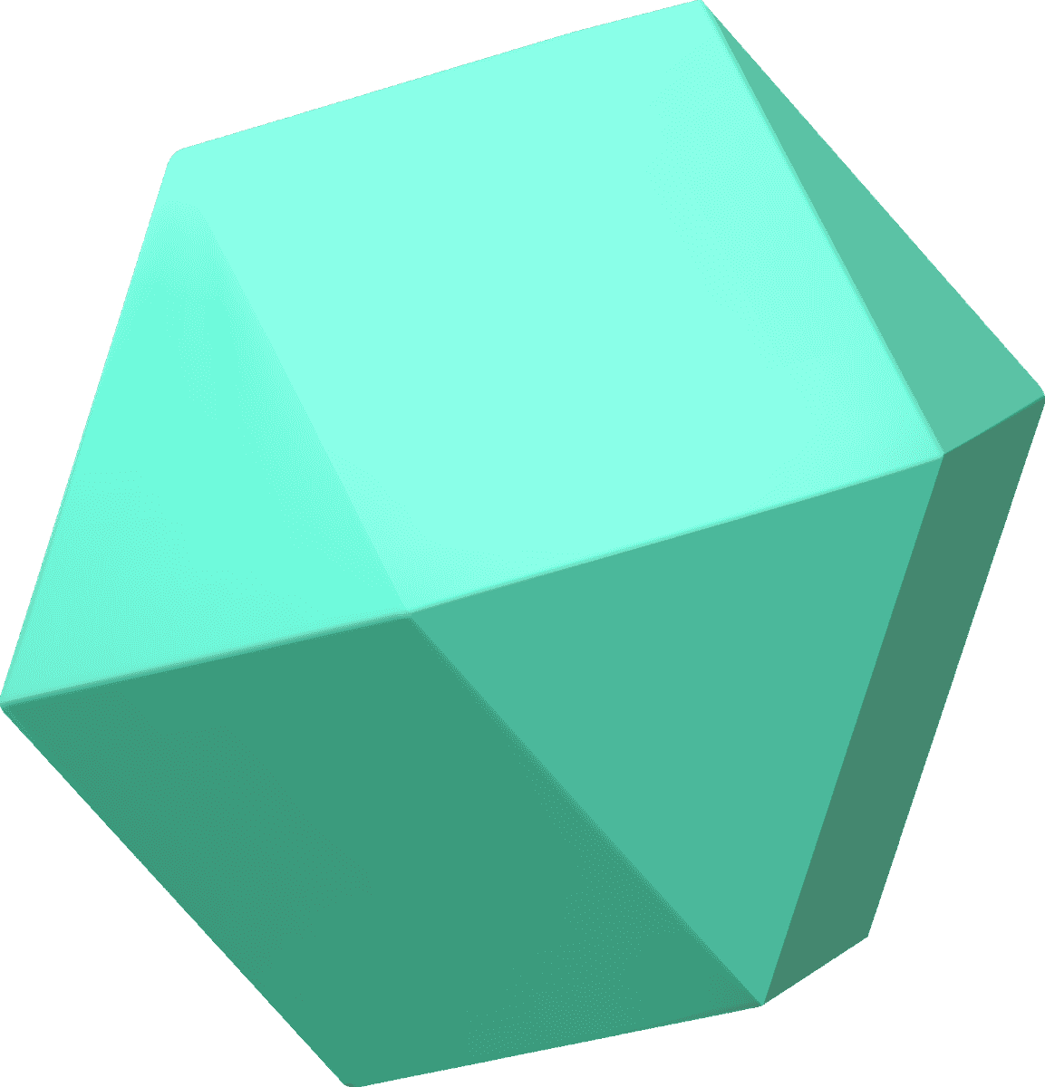 free geometric d shapes hemisphere octahedron vector 898611