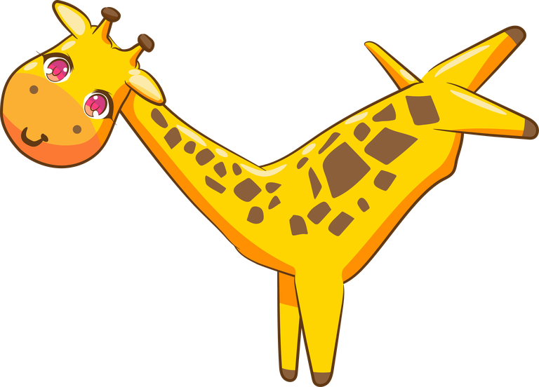 free giraffe silly giraffe cartoons isol... | Magipik Free Vector
