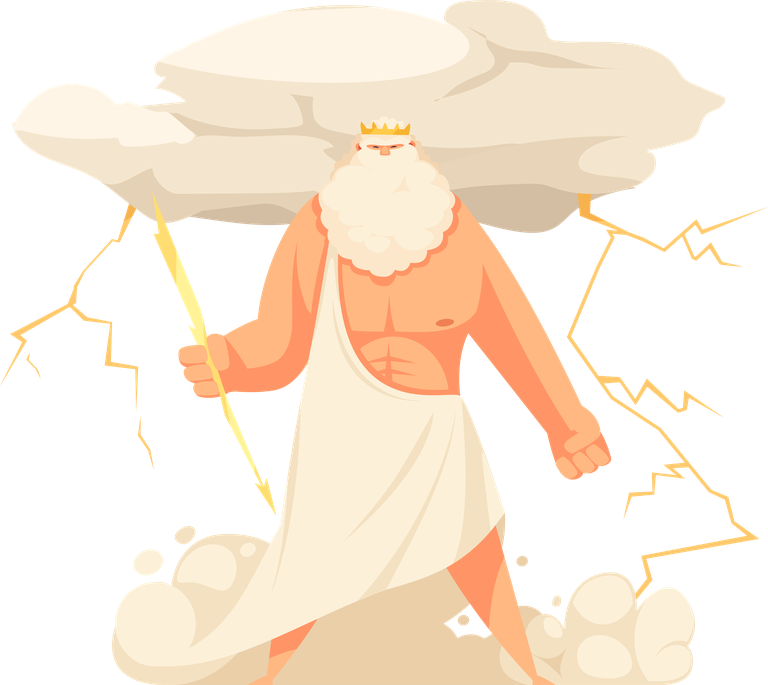 free greek gods horizontal cartoon figures vector 653942