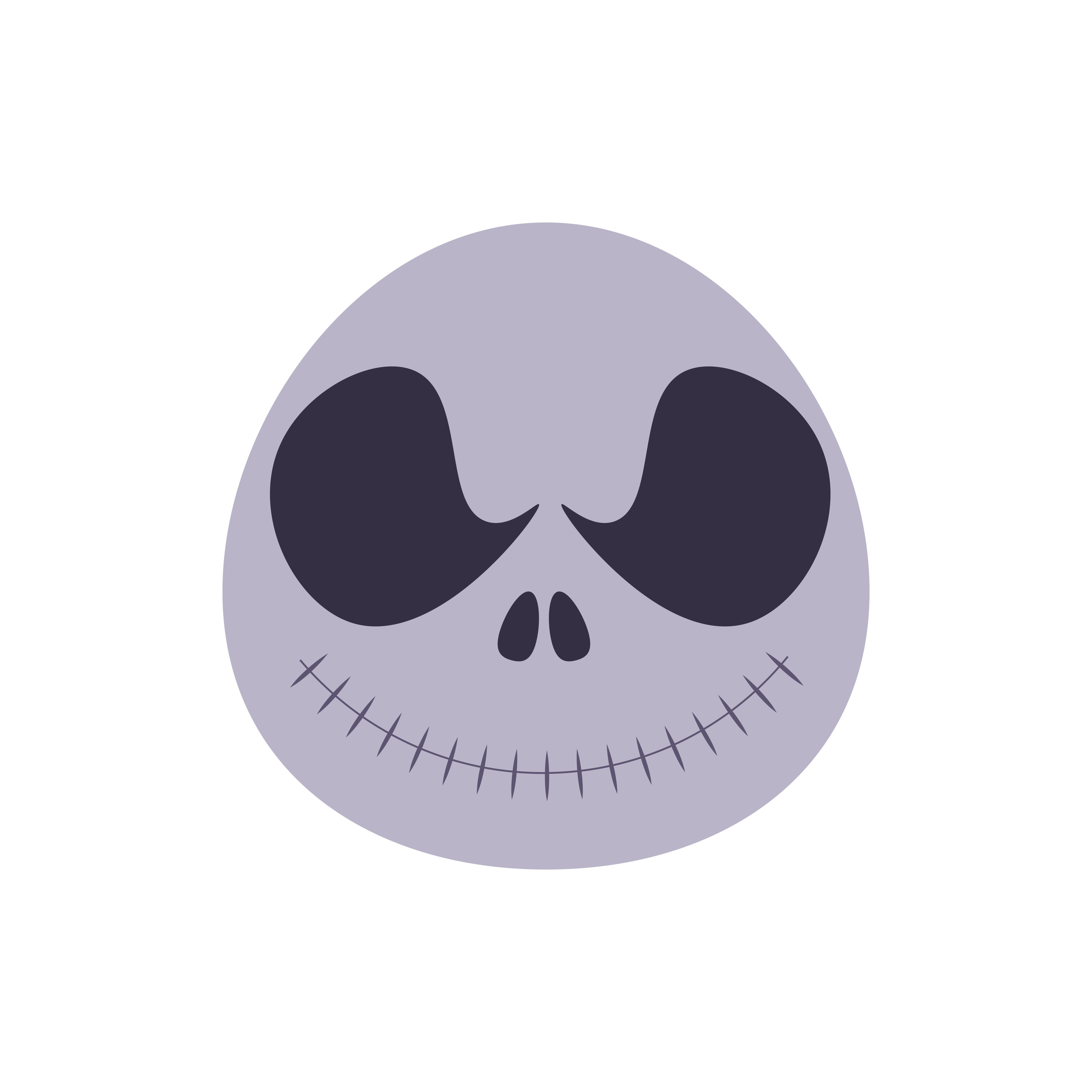 free halloween skull and ghost element v... | Magipik Free Vector