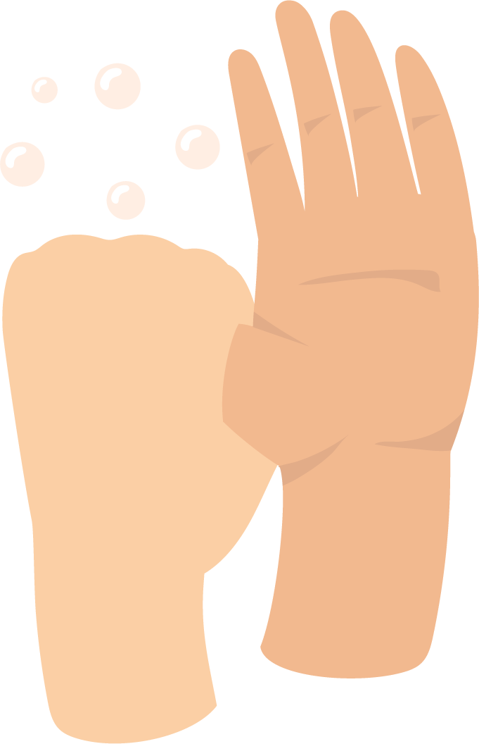 free hand hygiene guide steps arm washing vector 391523