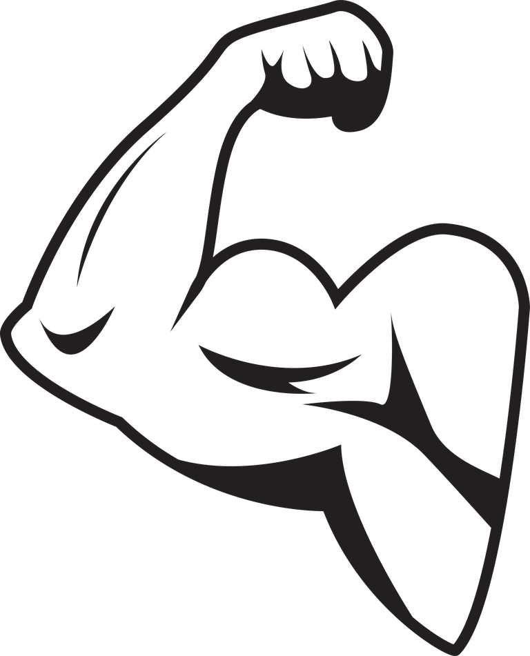 hand muscles flex vector illustration for fitness enthusiasts and ...