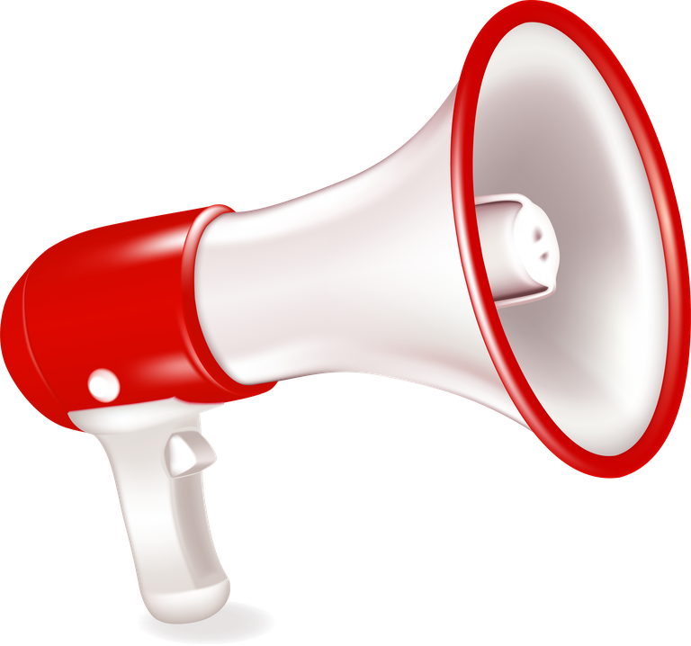 free hand speaker fire and safety icons ... | Magipik Free Vector