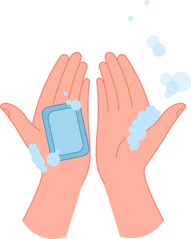 free hand washing steps arm washing process vector 887350