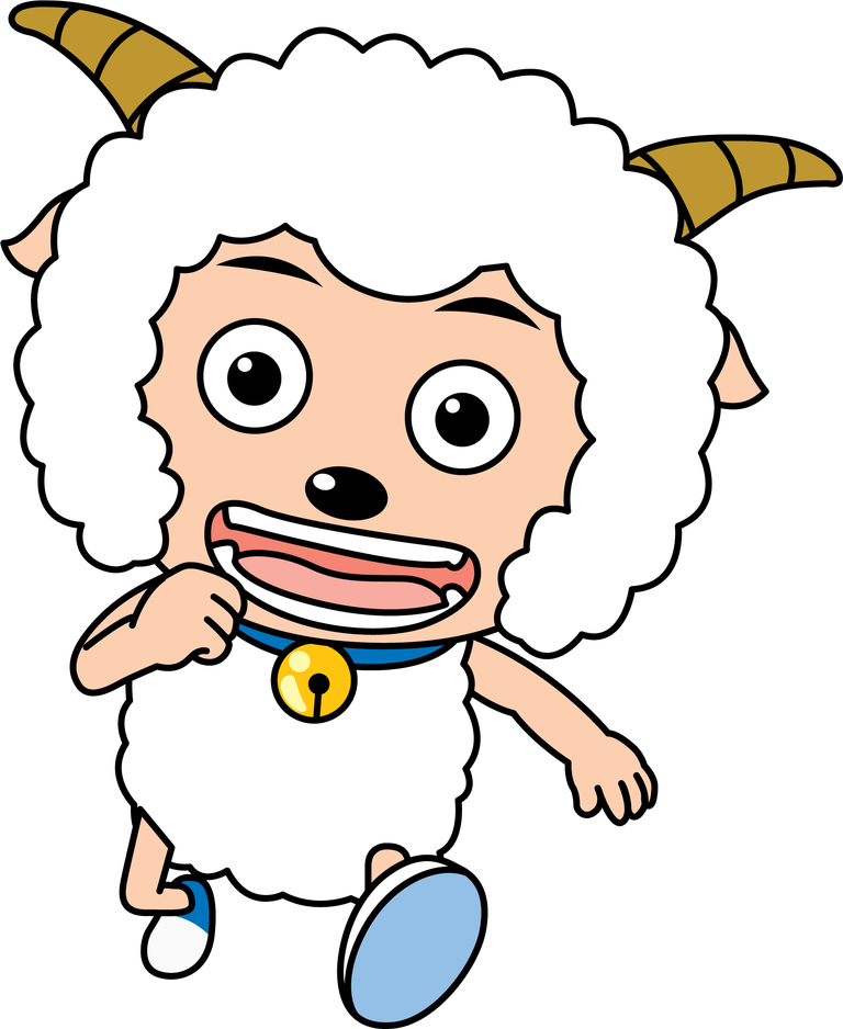 free happy sheep goat and big big wolf ai cdr vector 821339