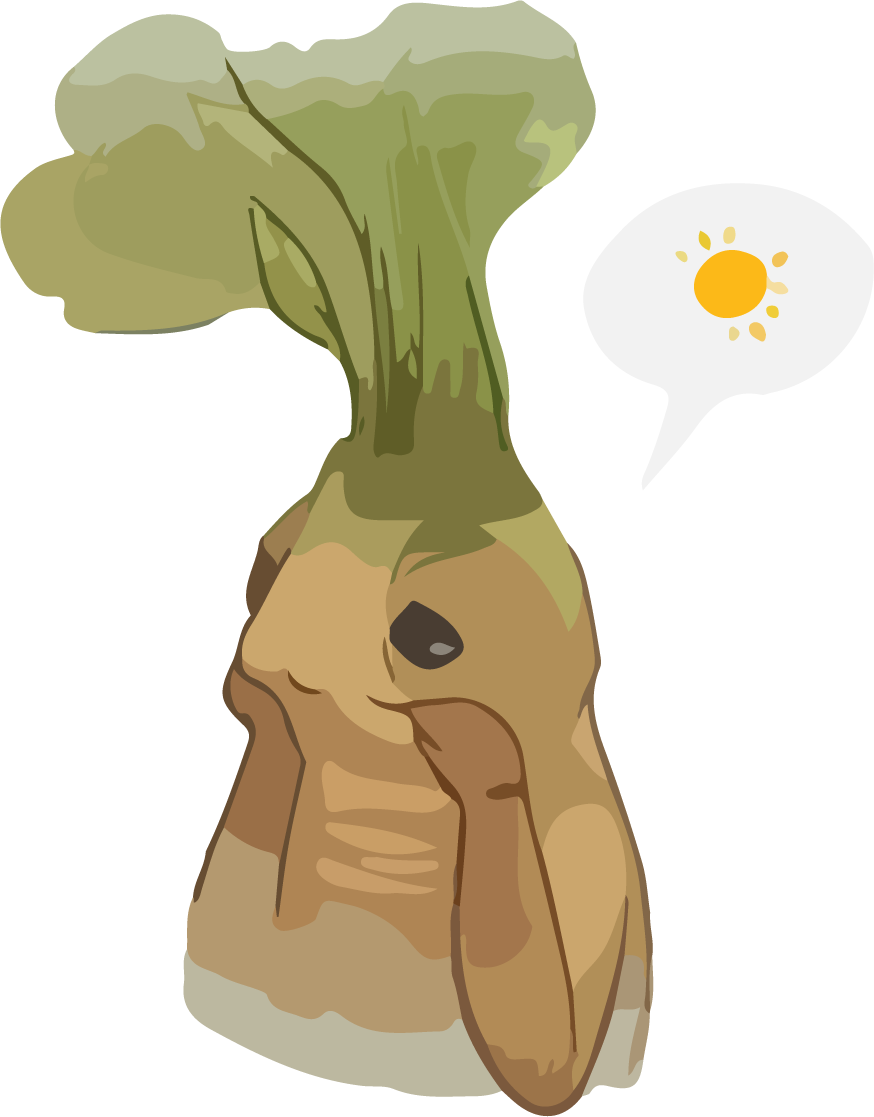 herb ginseng baby naughty vector with playful features for fun ...