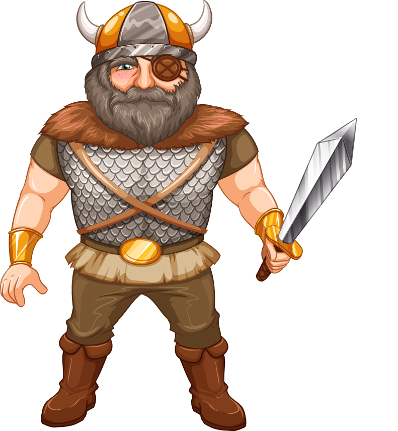 free hero set medieval character vector 456786