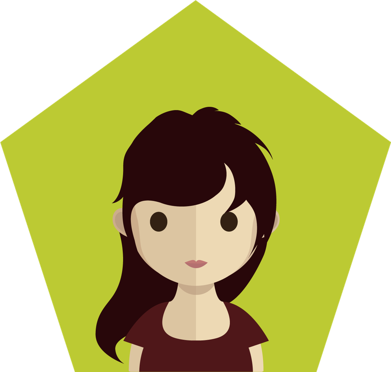 free human face avatars collection penta... | Magipik Free Vector