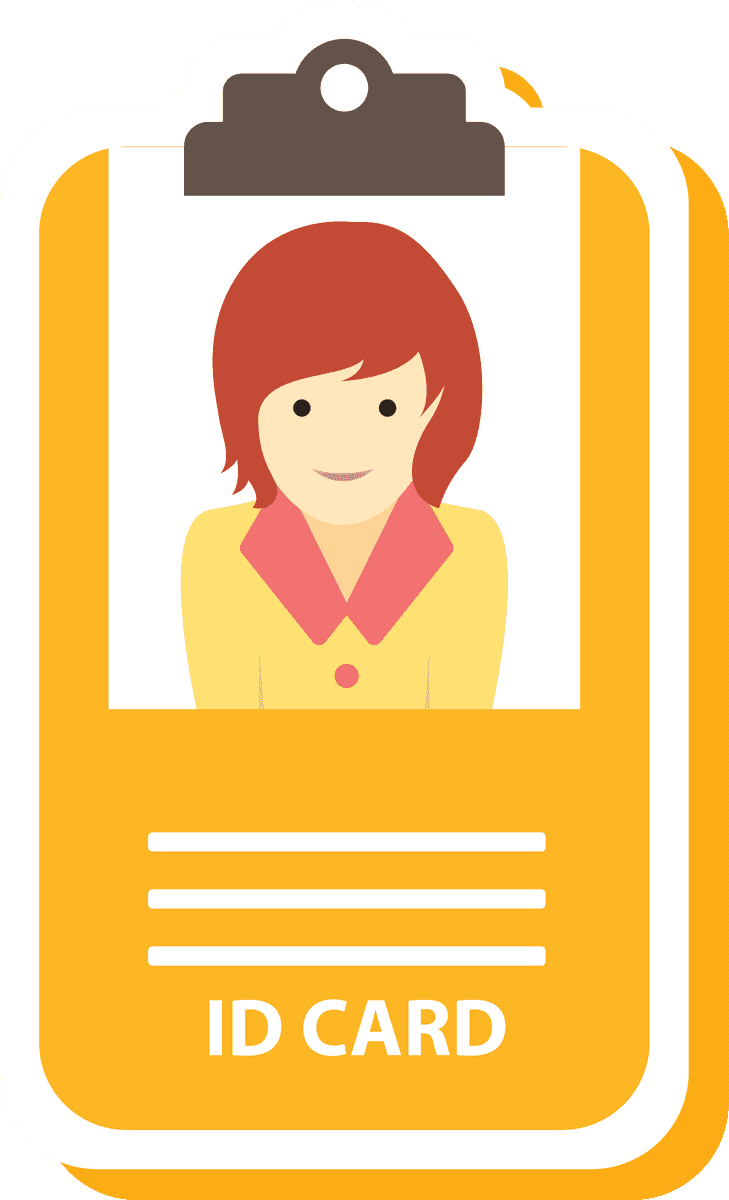 free identification card sticker vectors 996025