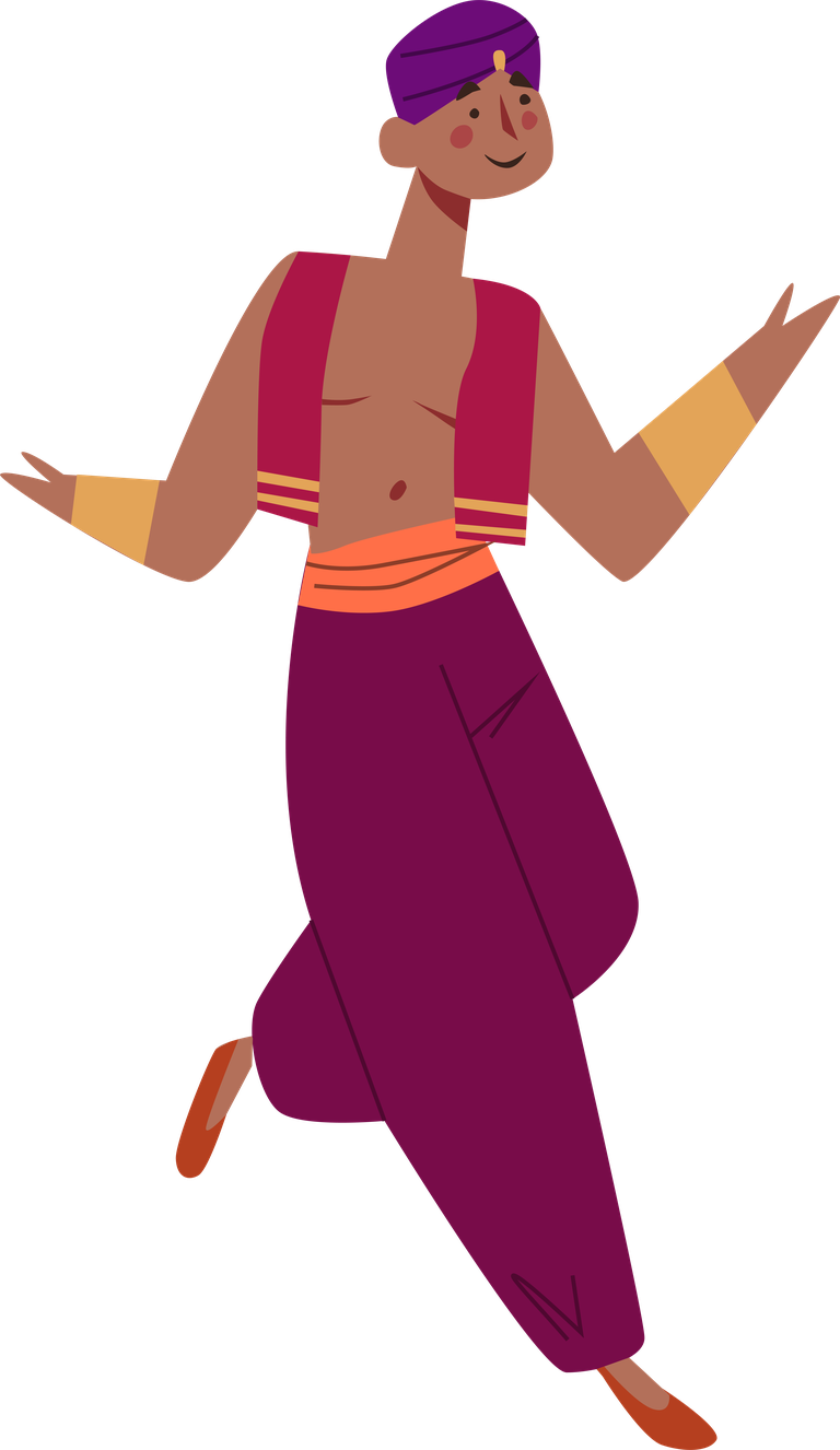 free indian dance indian people dancing ... | Magipik Free Vector