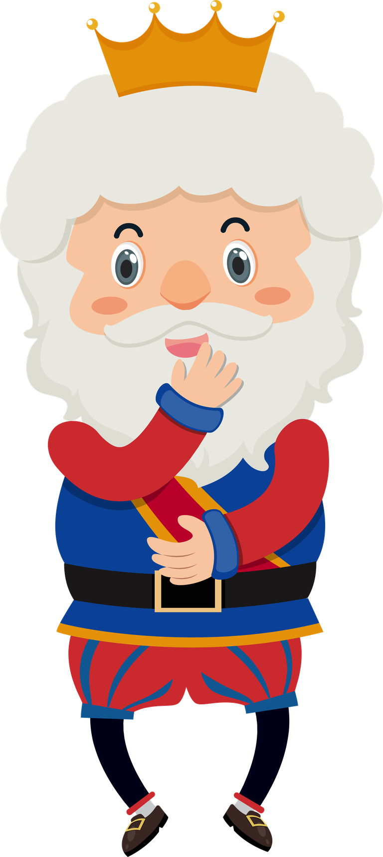 free king isolated fairytale cartoon vector 344109