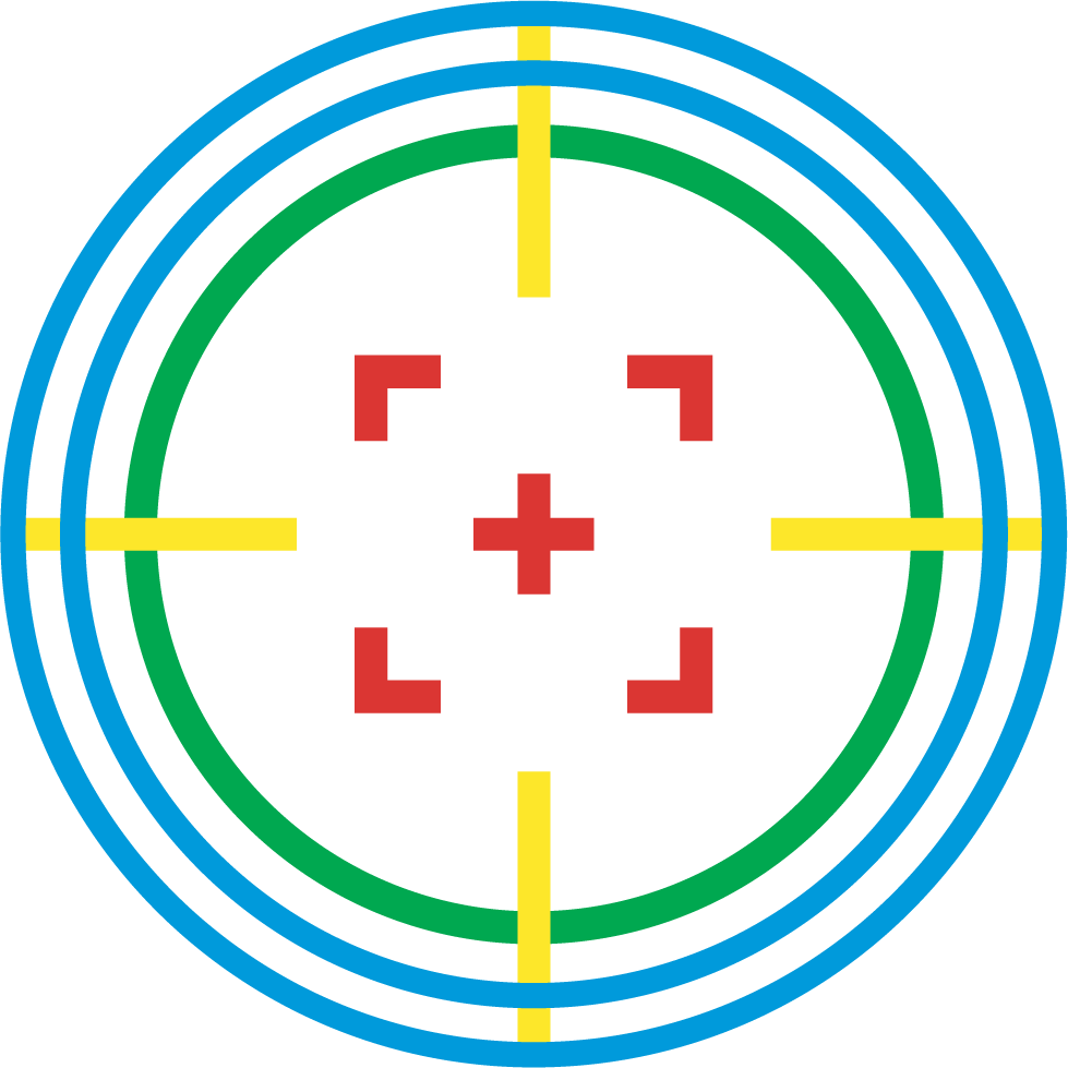 free laser tag target on black backgroun... | Magipik Free Vector