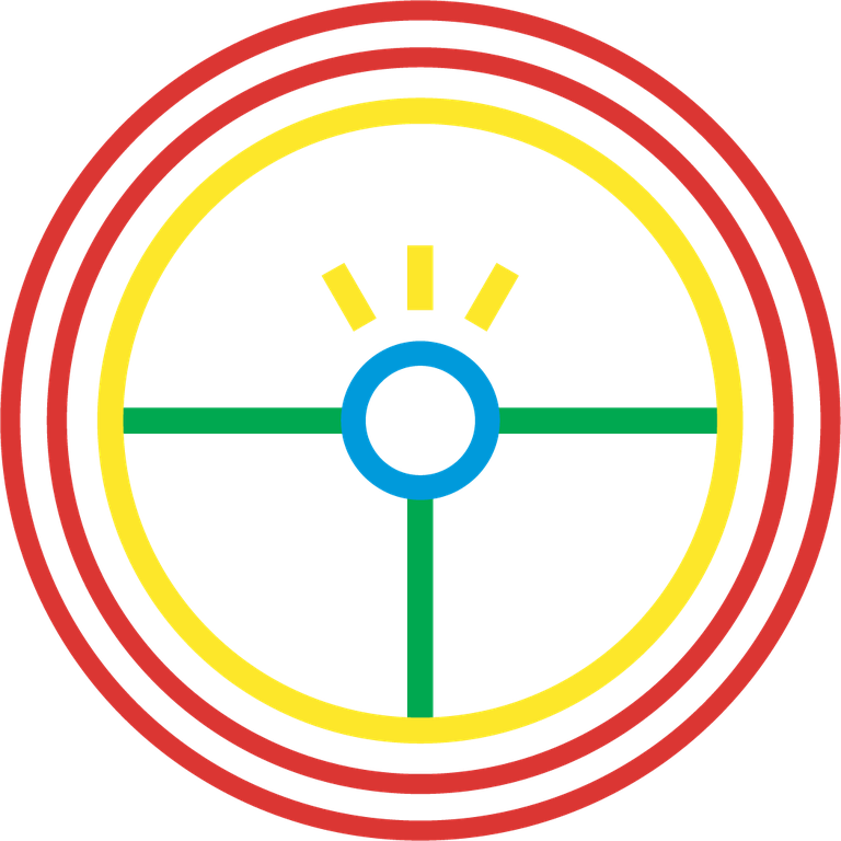 free laser tag target on black background vector 443222