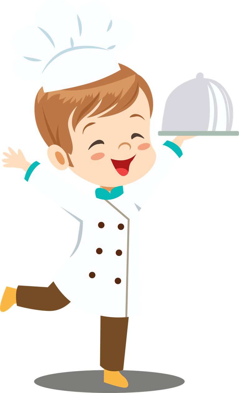 free little chef cook icons cute kids sketch vector 240261