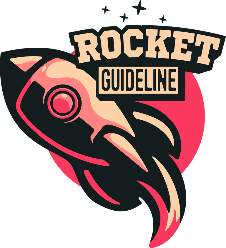 playful logo rocket mascots and text for... | Magipik Free Vector