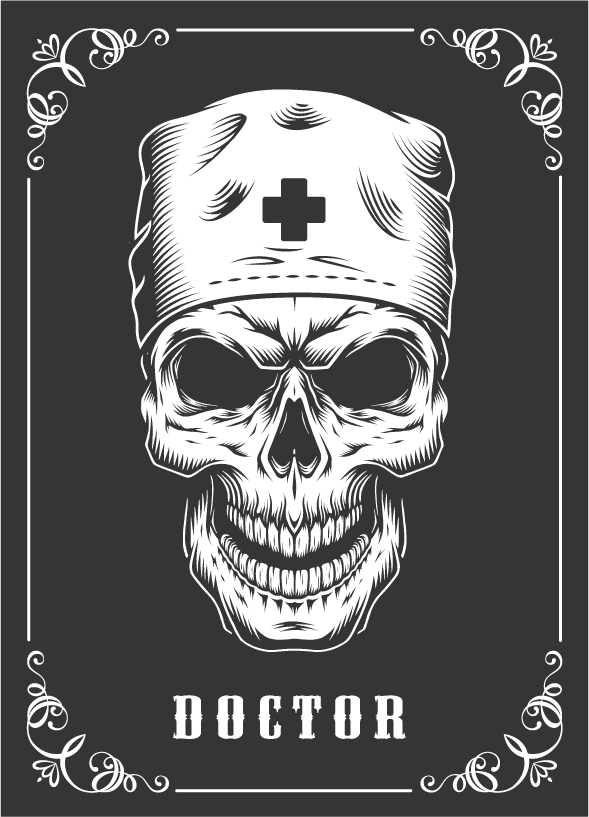 free mafia emblem gangster skull mafia cards vector 294970