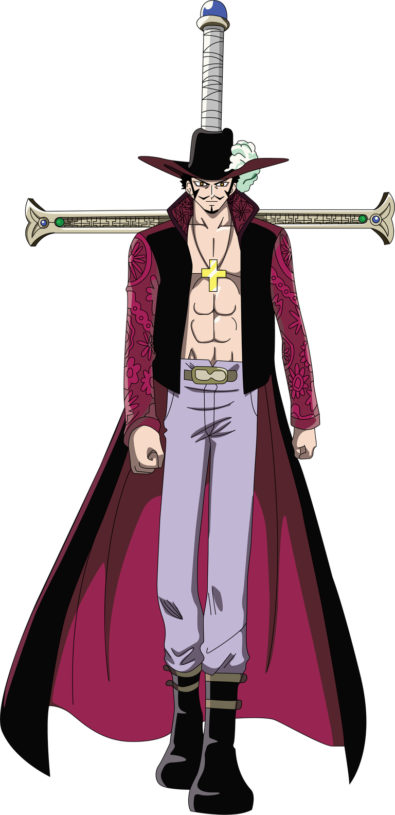 free mihawk dracule one piece king of the sea vector 421192