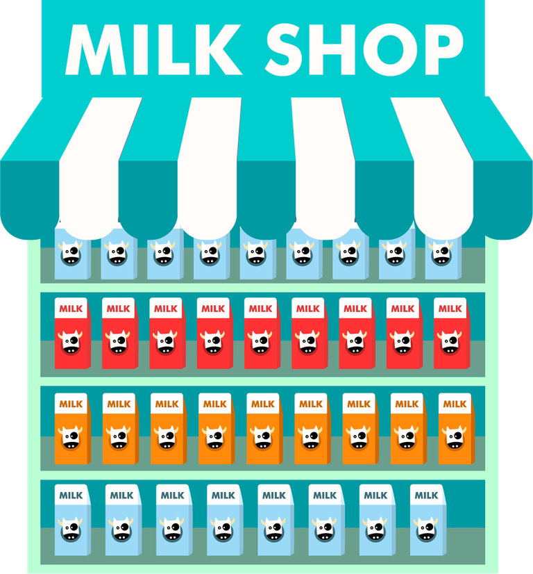 free milk shop milk products elements cow vector 637075