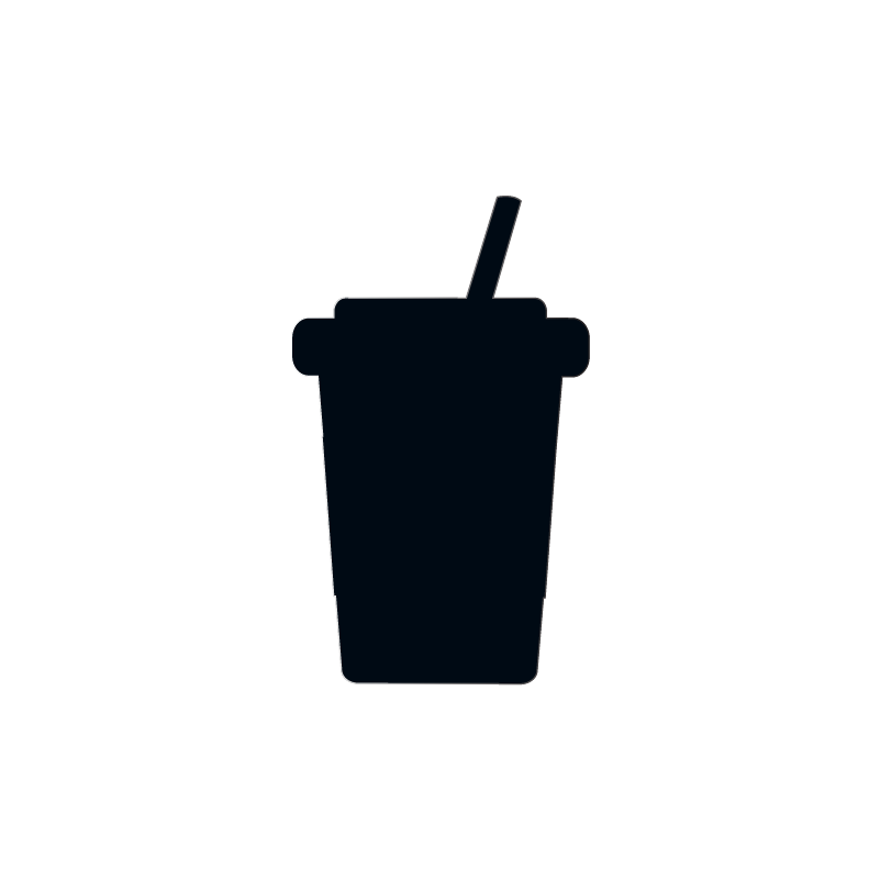 minimalist drink icon, simple fast food logo vector