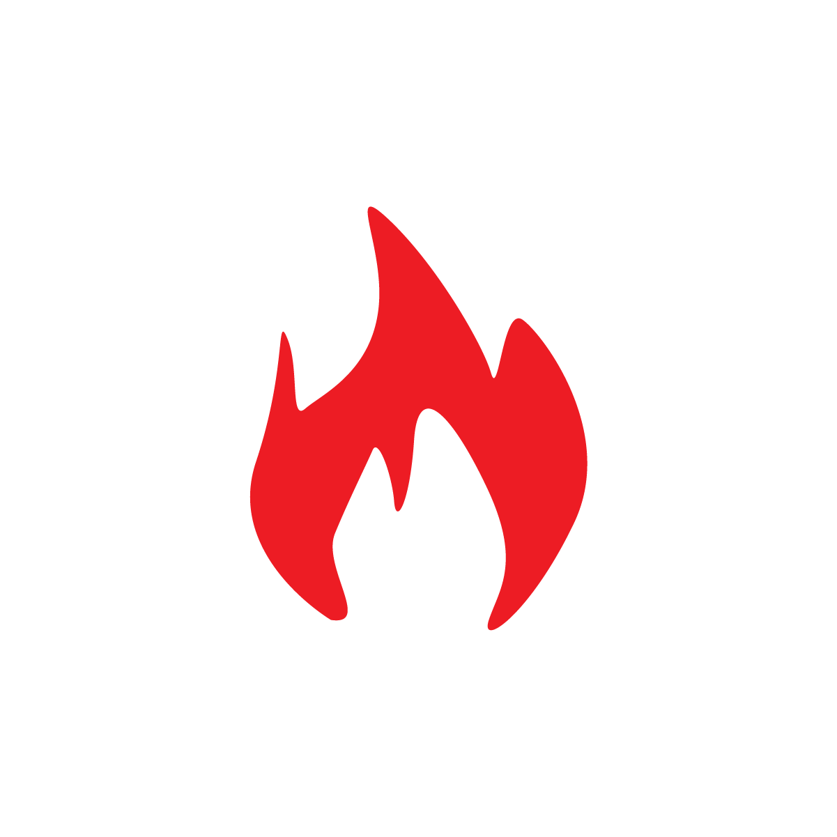free minimalistic red fire icon for mode... | Magipik Free Vector