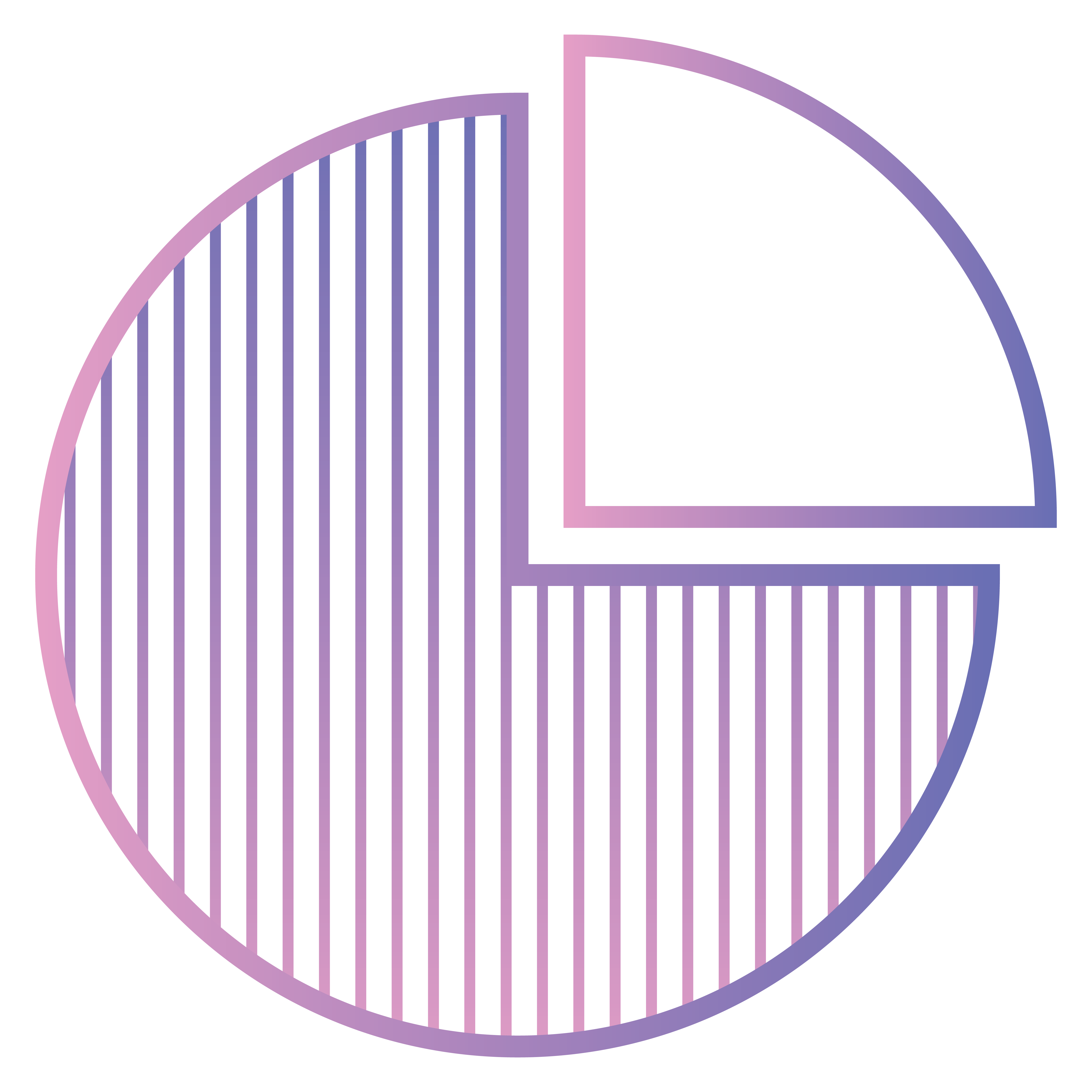 modern pie chart infographic vector minimalist icon