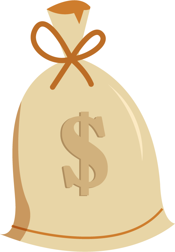 free money bag wild west elements retro vector 646435