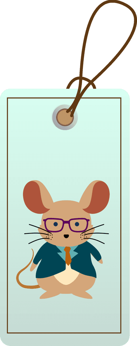 free mouse tags templates cute colored vector 688006