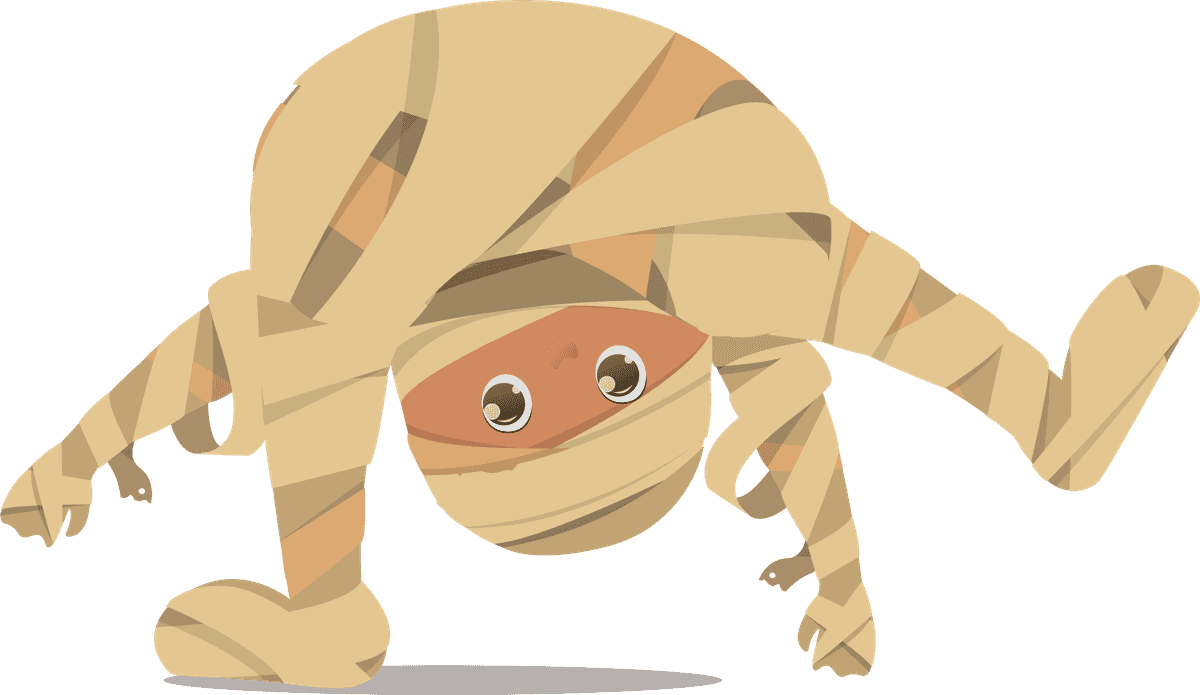 free mummies happy halloween day evil cartoon vector 4010