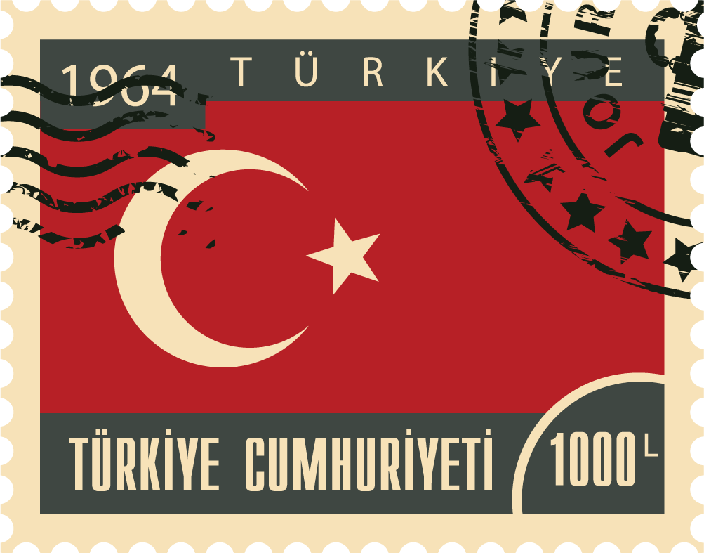free national flag postage stamps template vector 808401