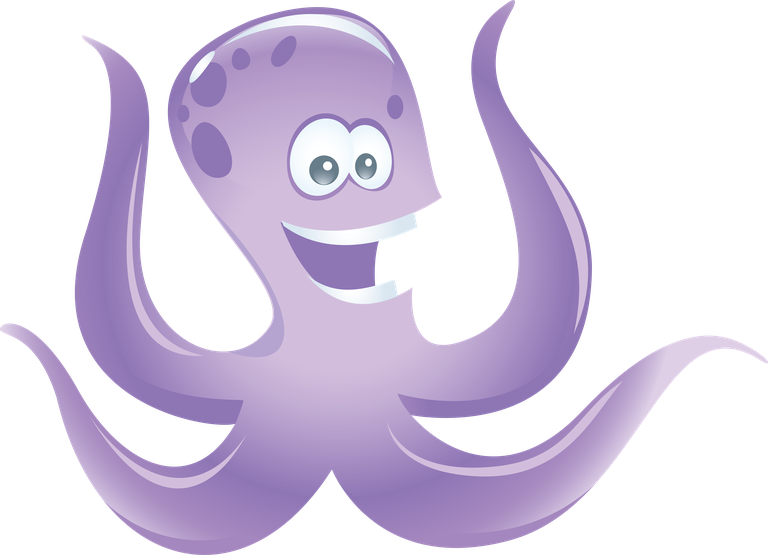 free octopus shark cartoons that include vector 866574