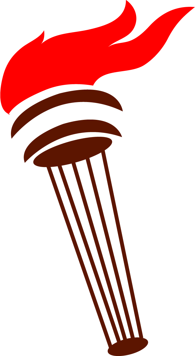 free olympic torches with burning fire vector 604656