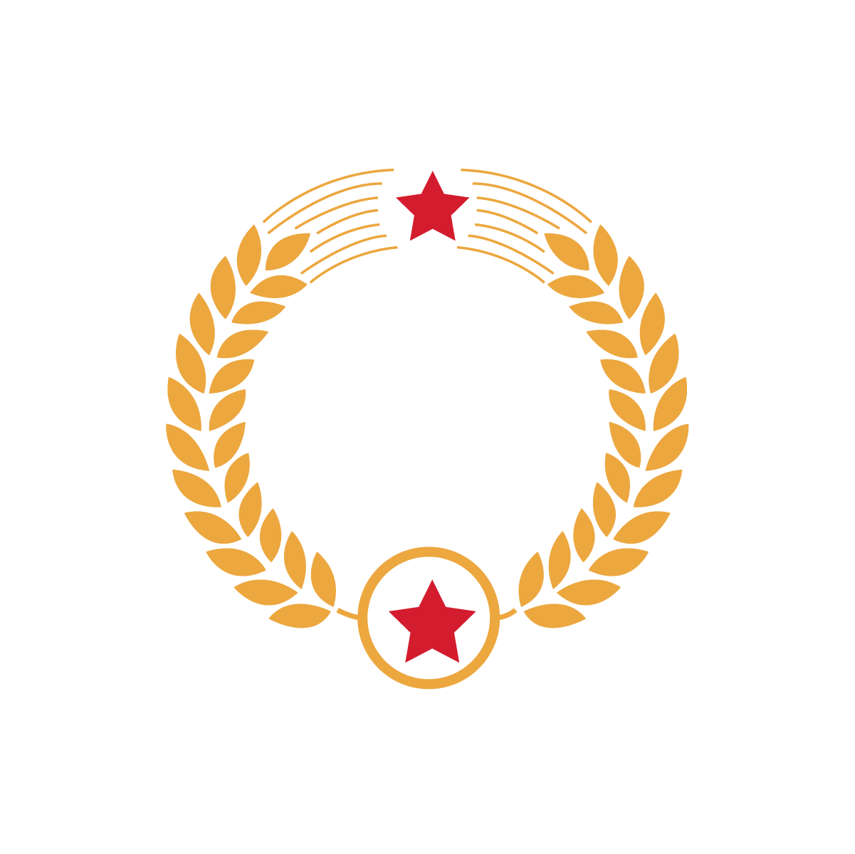 free ornate golden laurel wreaths with v... | Magipik Free Vector